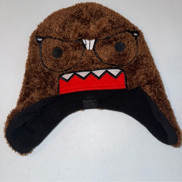 Domo | Accessories | Rare Euc Domokun Embroidered Brown Winter Trapper ...